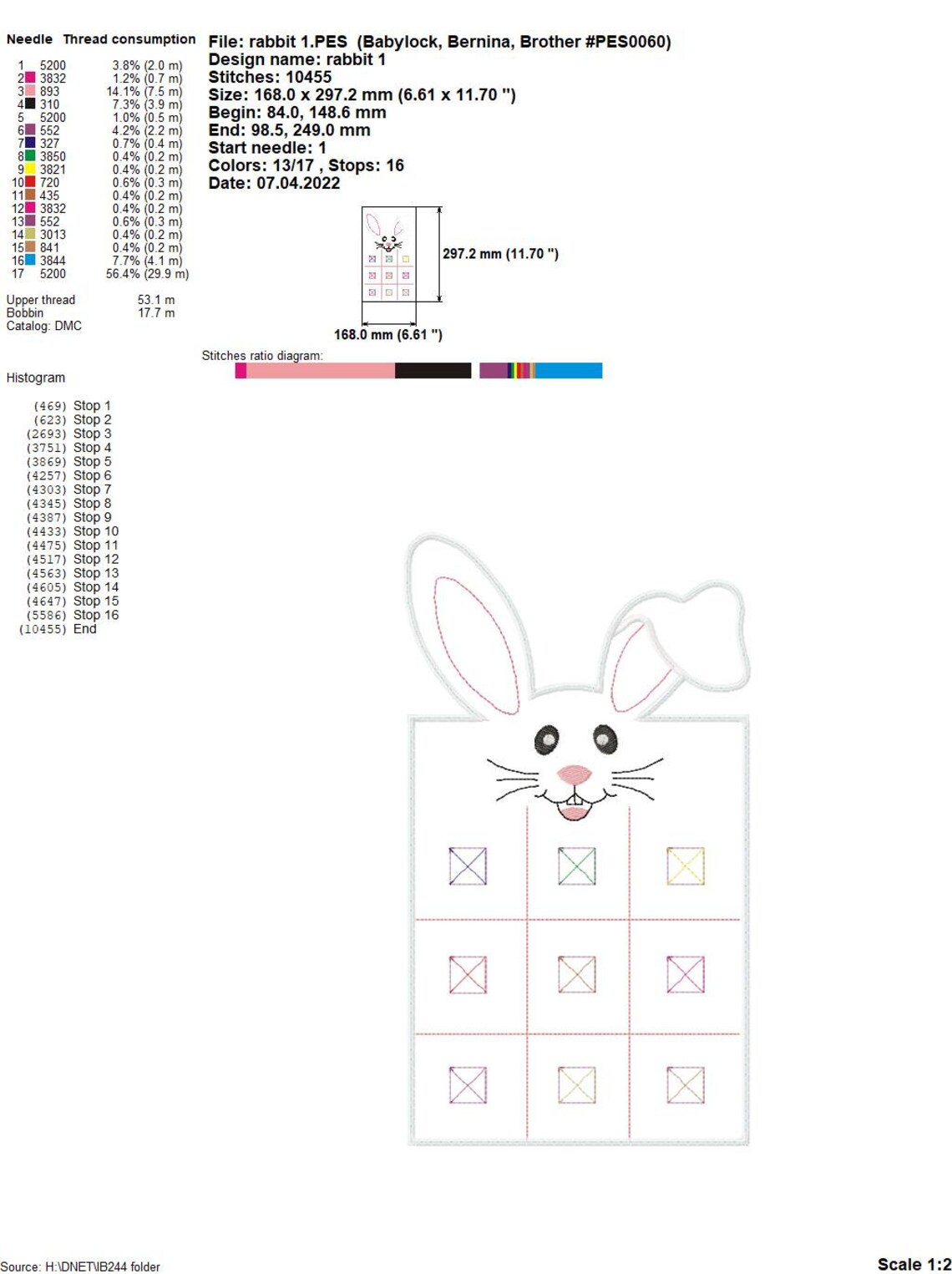 Rabbit Tic Tac Toe Game Machine Embroidery Designs in the Hoop | Etsy