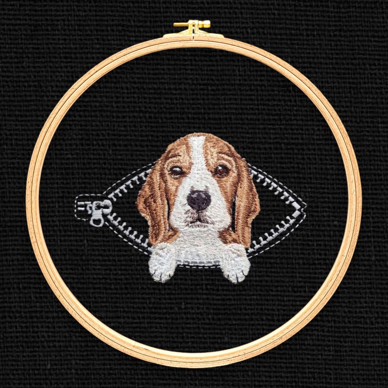 Beagle Embroidery - Etsy