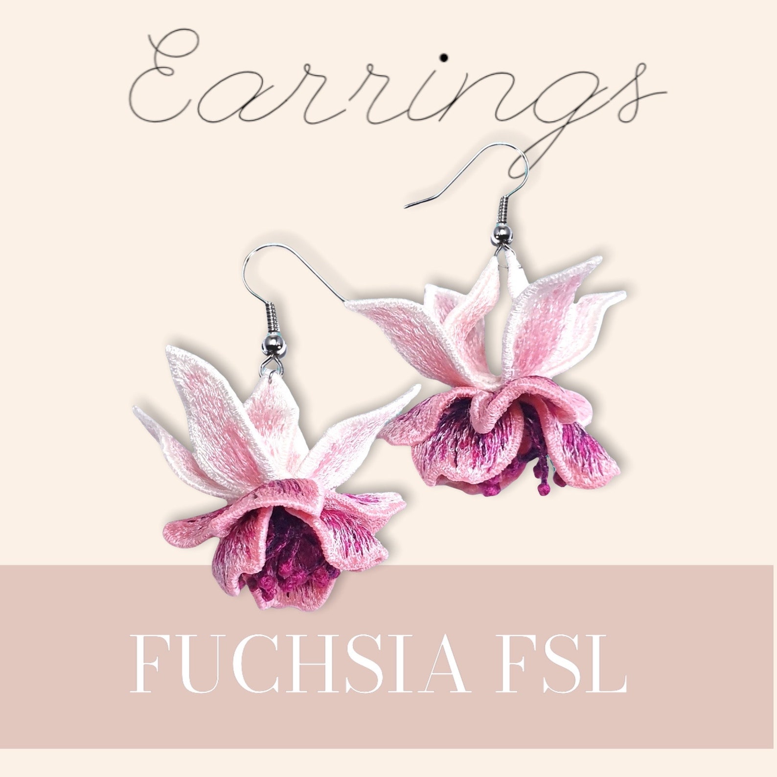 Fuchsia FSL Machine Embroidery Designs Free Standing Lace Embroidery ...