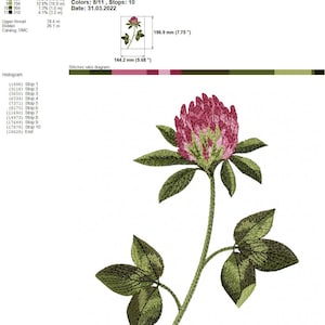 Clover Artistic Machine Embroidery Design Digital Embroidery Pattern ...