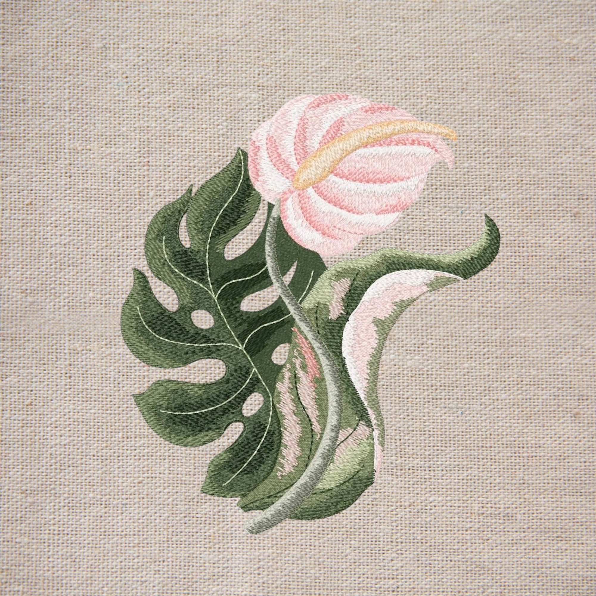 Tropical Bouquet Machine Embroidery Design Applique Pattern - Etsy