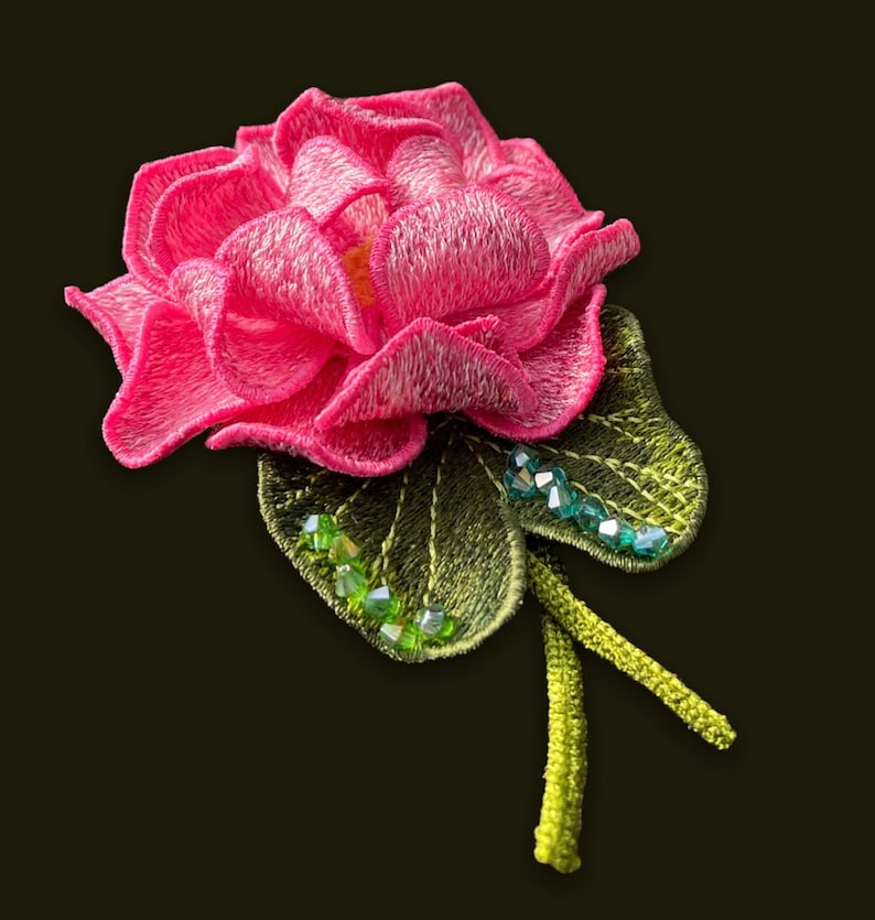Water Lily FSL Machine Embroidery Design 3D Flower for Making - Etsy