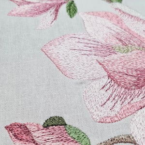 Magnolia Twig in the Technique of Art Embroidery Machine Embroidery ...