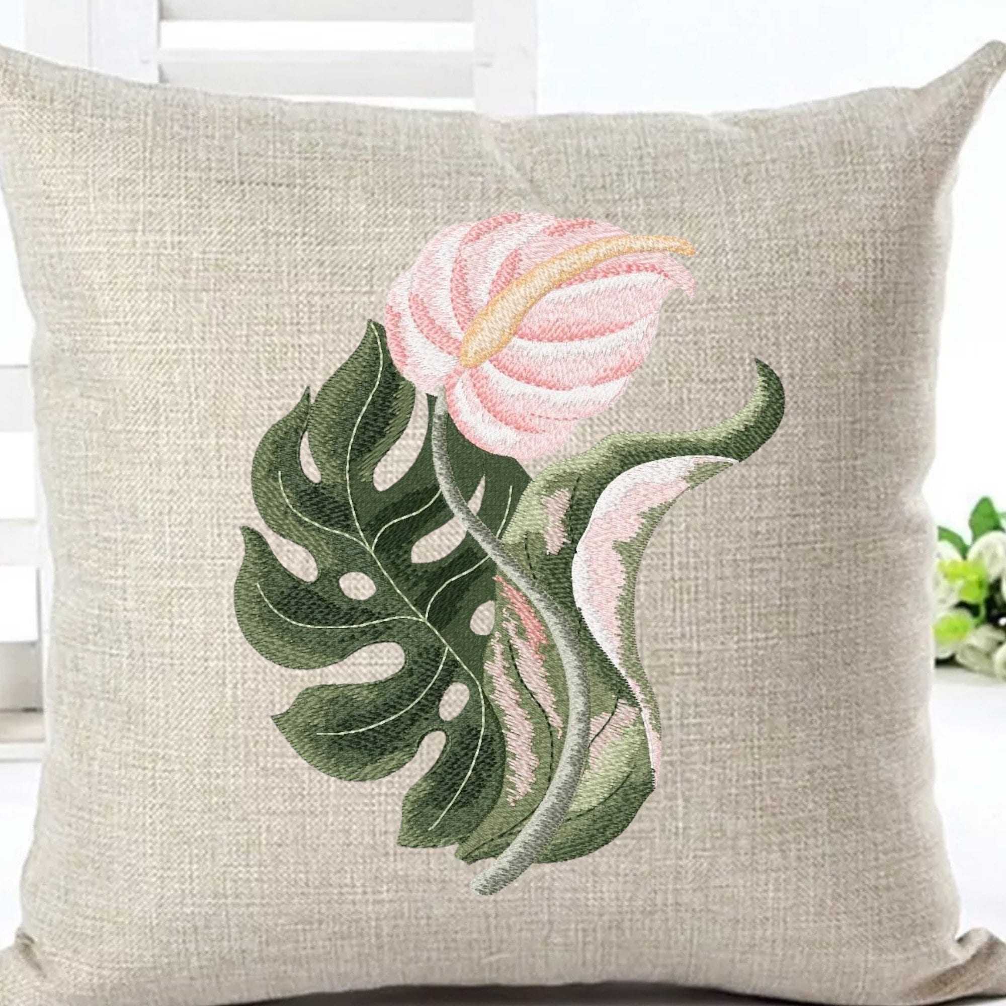 Tropical Bouquet Machine Embroidery Design Applique Pattern - Etsy