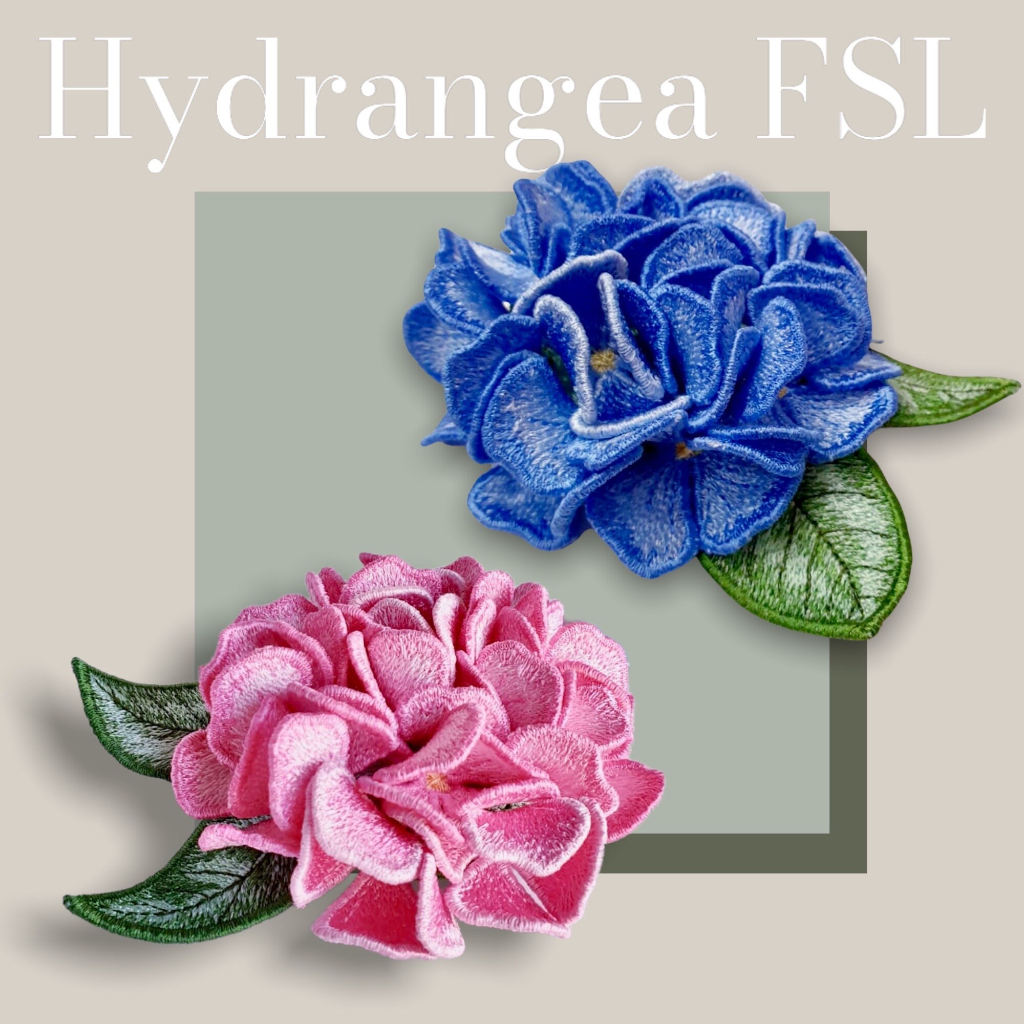 Hydrangea Flower FSL Machine Embroidery Design Digital - Etsy
