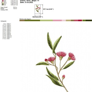 Protea Set Artistic Machine Embroidery Design Digital Embroidery ...