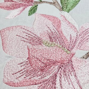 Magnolia Twig in the Technique of Art Embroidery Machine Embroidery ...