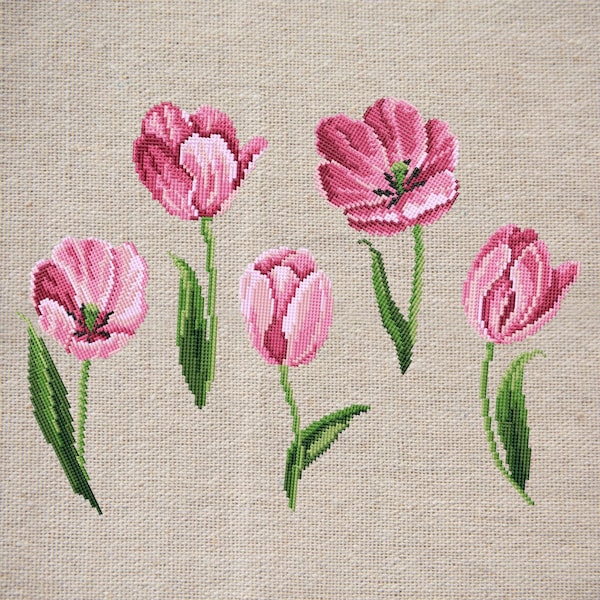 Tulip Embroidery Machine Patterns - Etsy