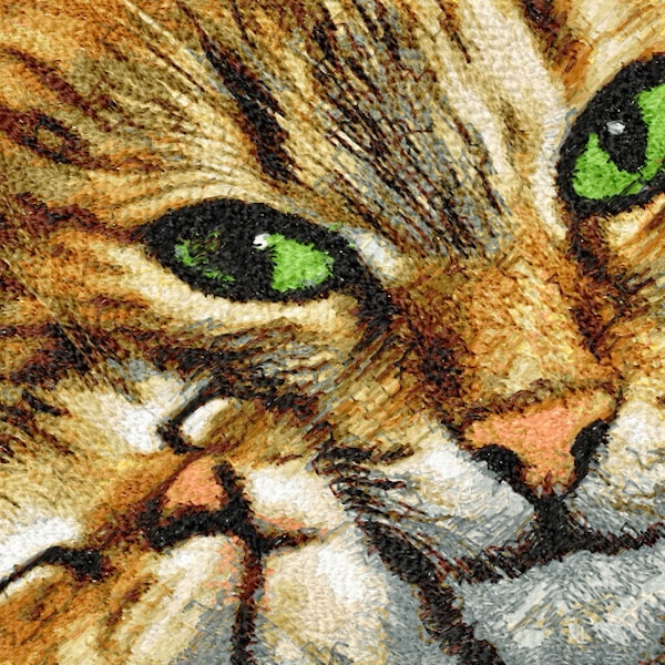 Kitten Embroidery - Etsy