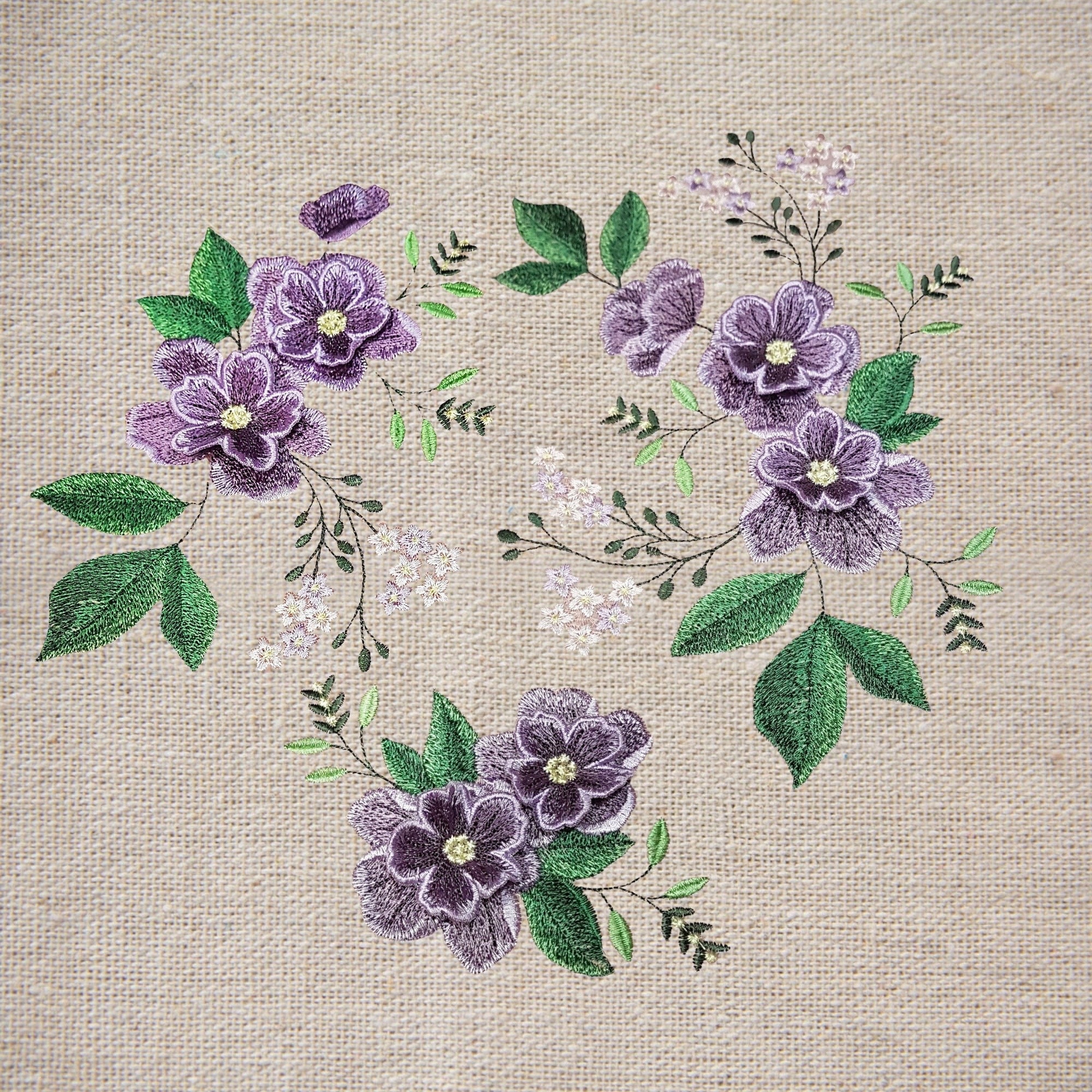 Fantasy Flower Set 3D Machine Embroidery Design Applique Pattern ...
