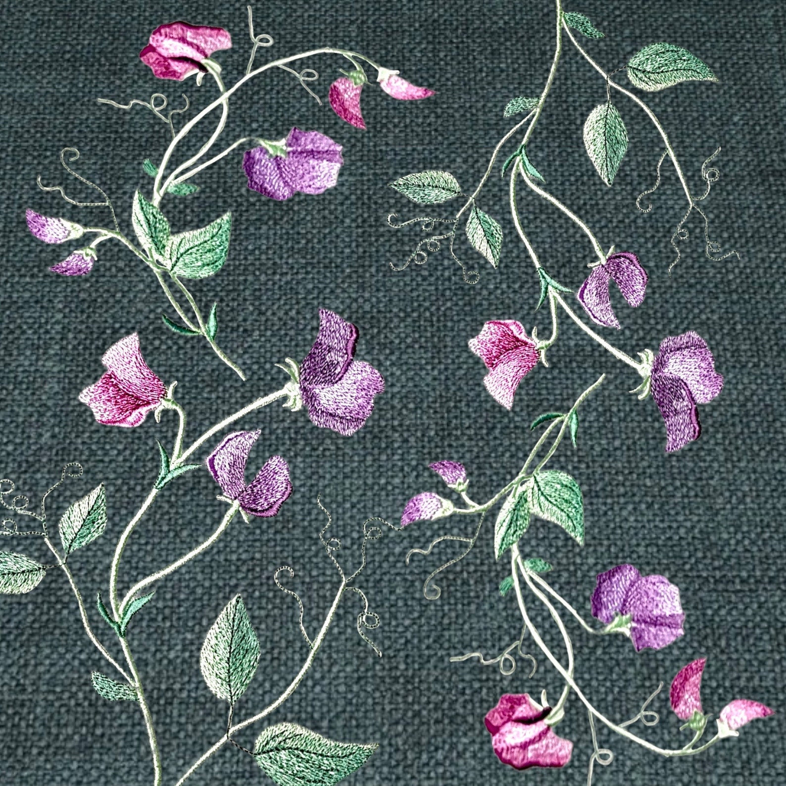 Sweet Pea Artistic Machine Embroidery Design Digital Embroidery Pattern ...