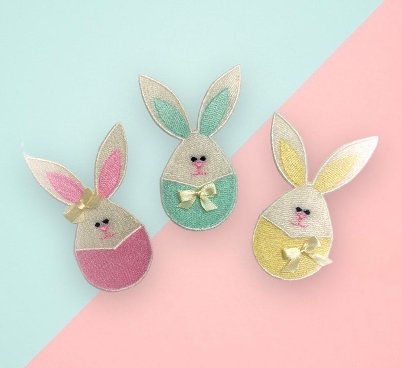 Free Standling Lace Machine Embroidery Design Easter Bunny Egg FSL ...