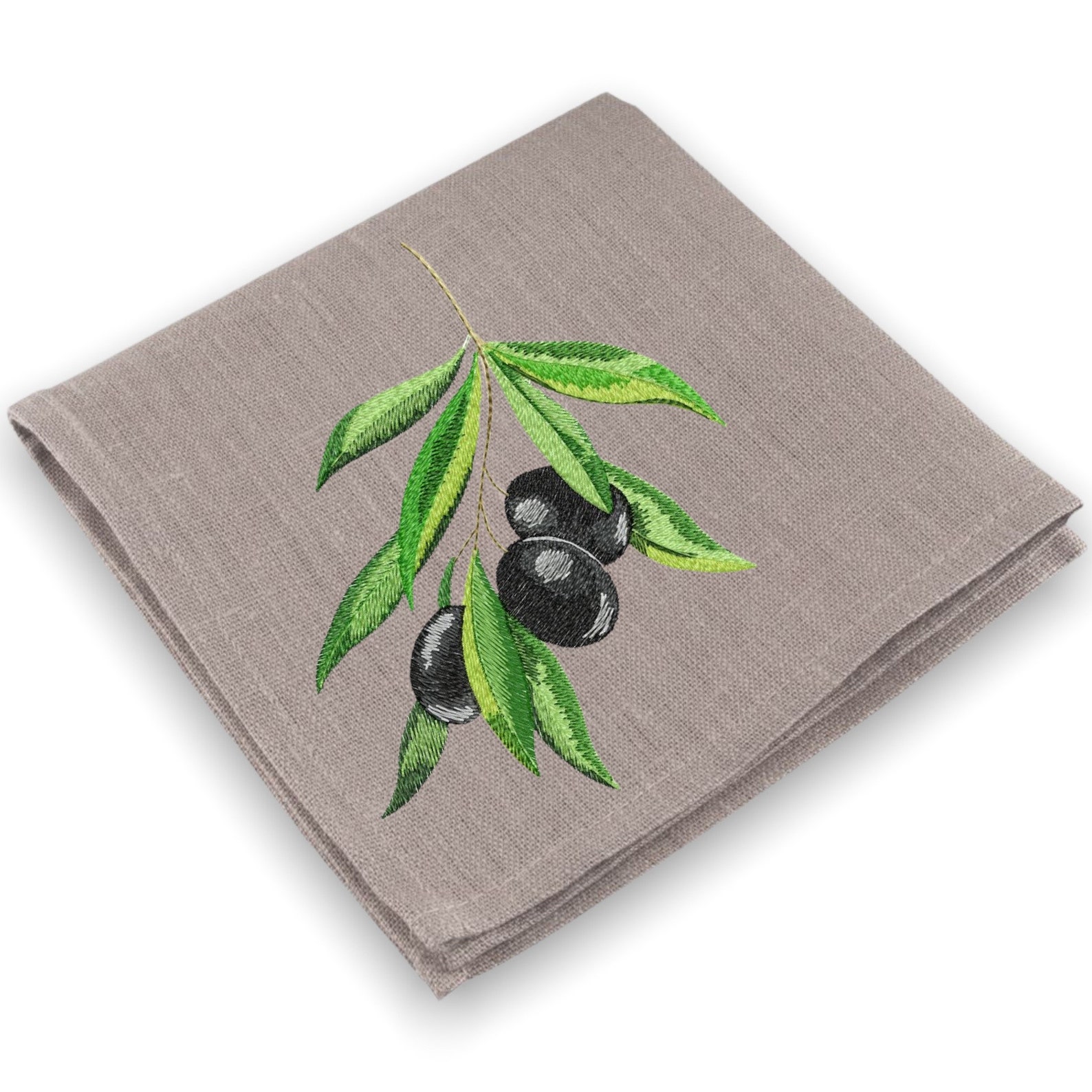 Olive Branch Artistic Machine Embroidery Design Digital - Etsy