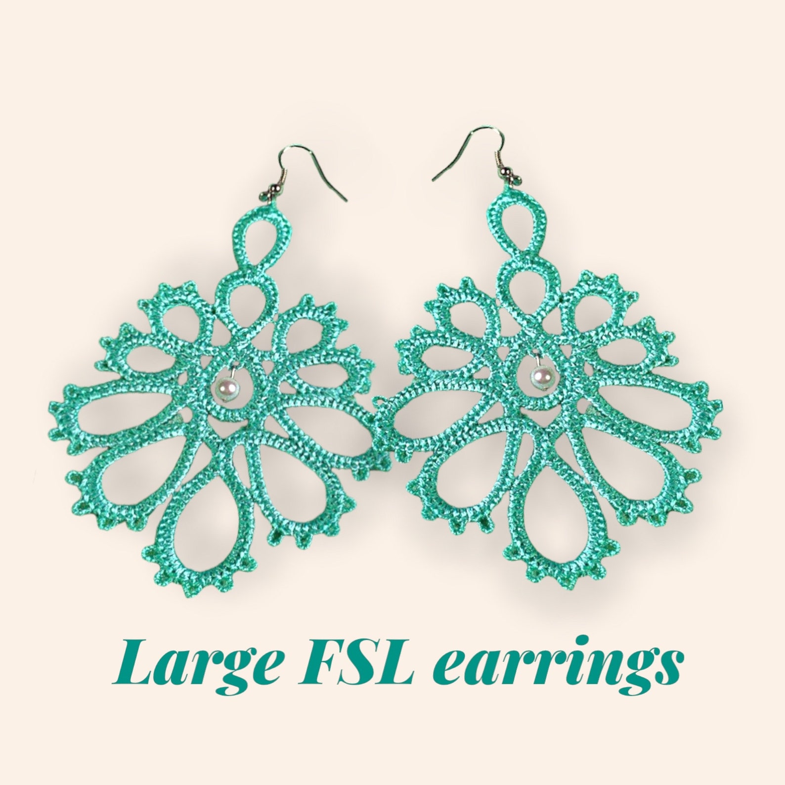 Free Standing Lace Earrings Tatting Machine Embroidery Design FSL ...