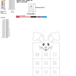 Rabbit Tic Tac Toe Game Machine Embroidery Designs in the Hoop Project ...