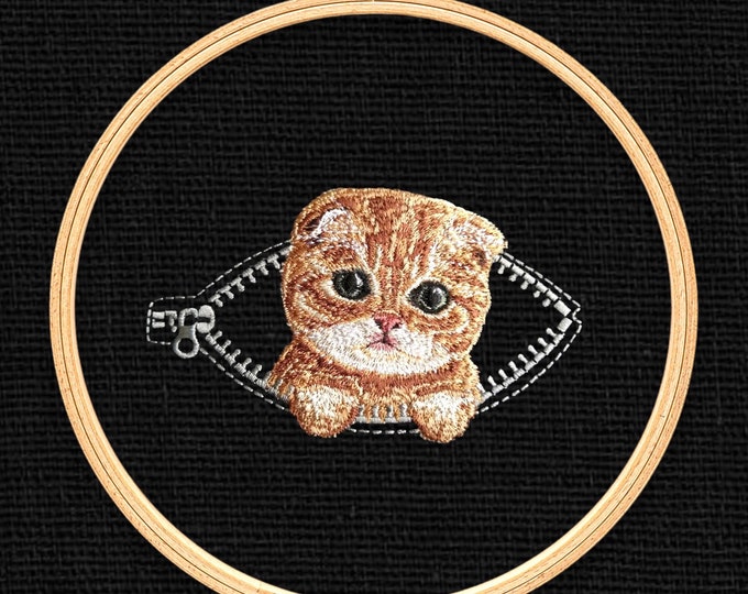 Ginger Cat Embroidery Design. Design for Embroidery Machine. 4.3"/5.1 ...