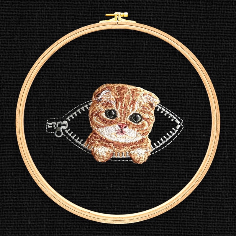 Cat Embroidery - Etsy