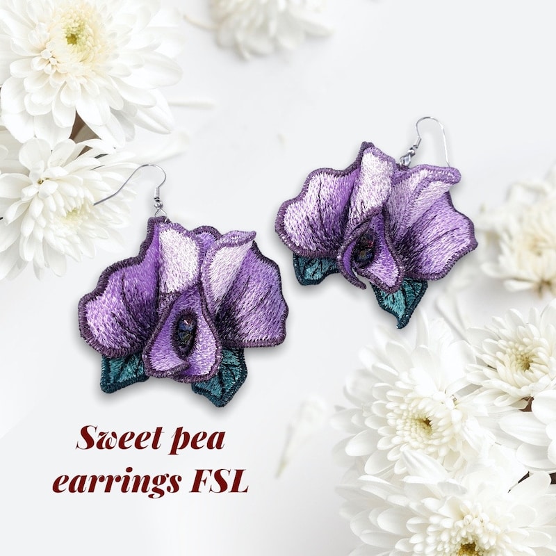 Sweet Pea Embroidery Designs - Etsy