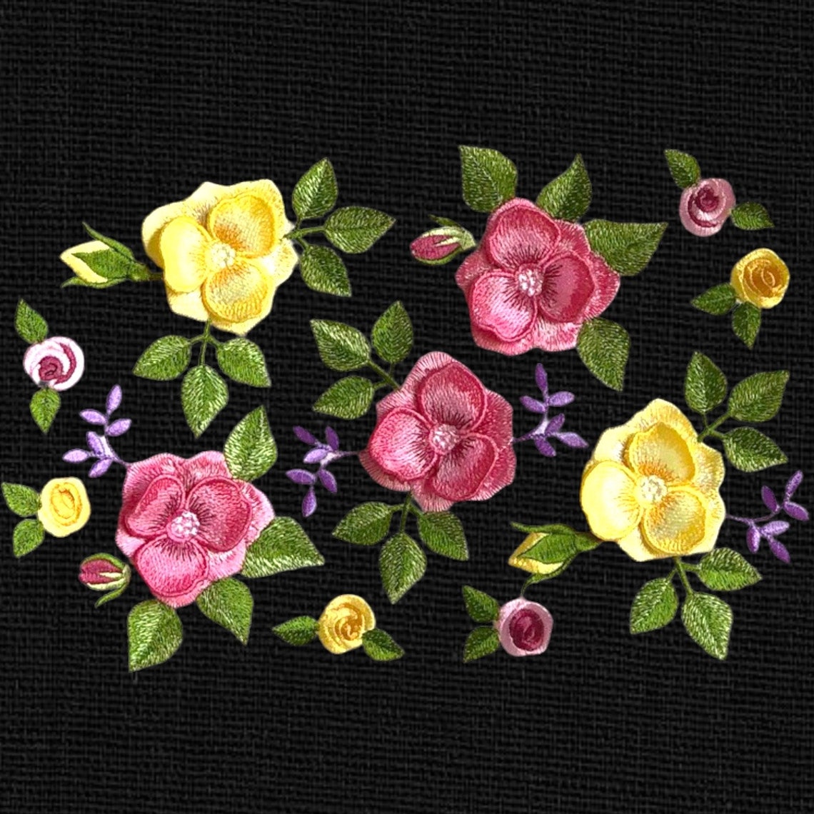 3D Roses Set Machine Embroidery Design 3D Digital Embroidery - Etsy