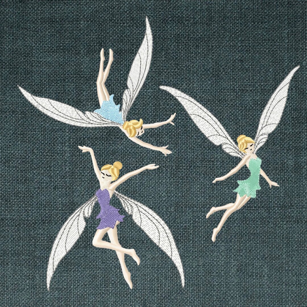 Fairies Set of Machine Embroidery Designs Digital Embroidery Pattern ...