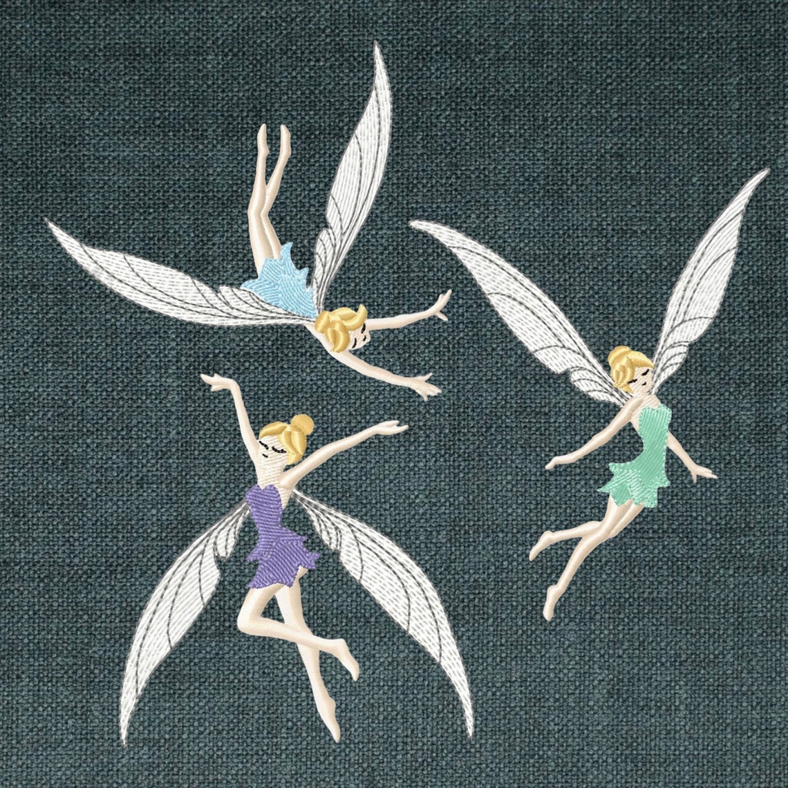 Fairies Set of Machine Embroidery Designs Digital Embroidery - Etsy