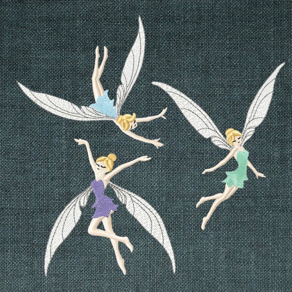 Fairies Set of Machine Embroidery Designs Digital Embroidery - Etsy
