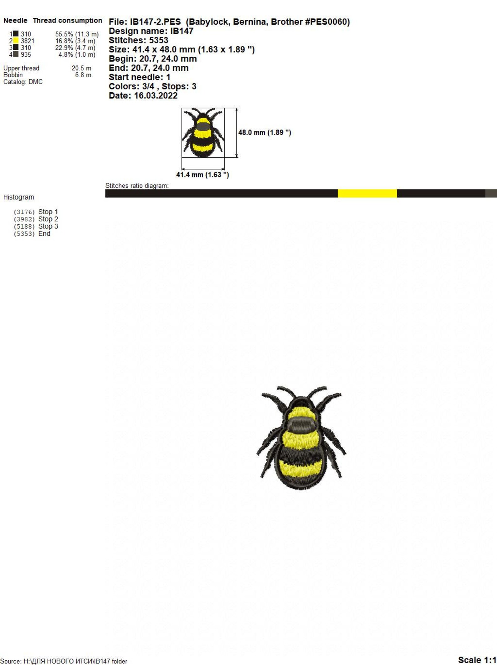 Bee Brooch FSL Machine Embroidery Design Digital Embroidery - Etsy