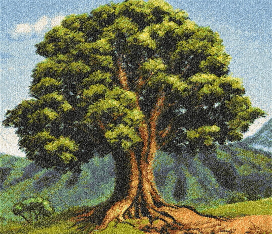 Family Tree Machine Embroidery Design for Art Therapy - Etsy