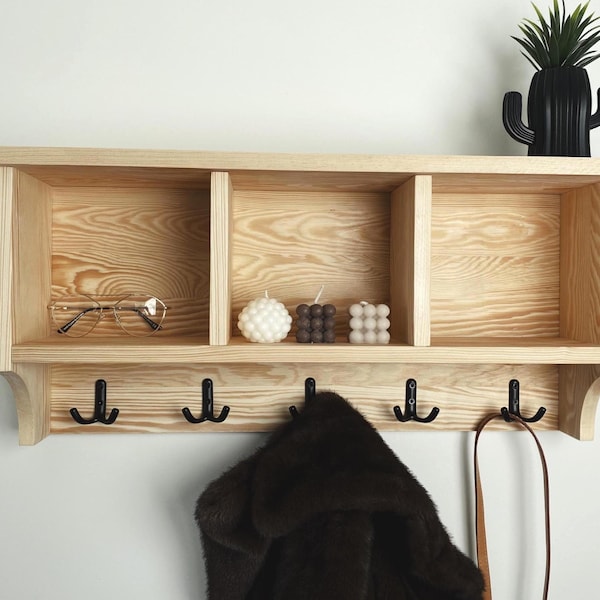 Coat Rack Shelf Unit - Etsy