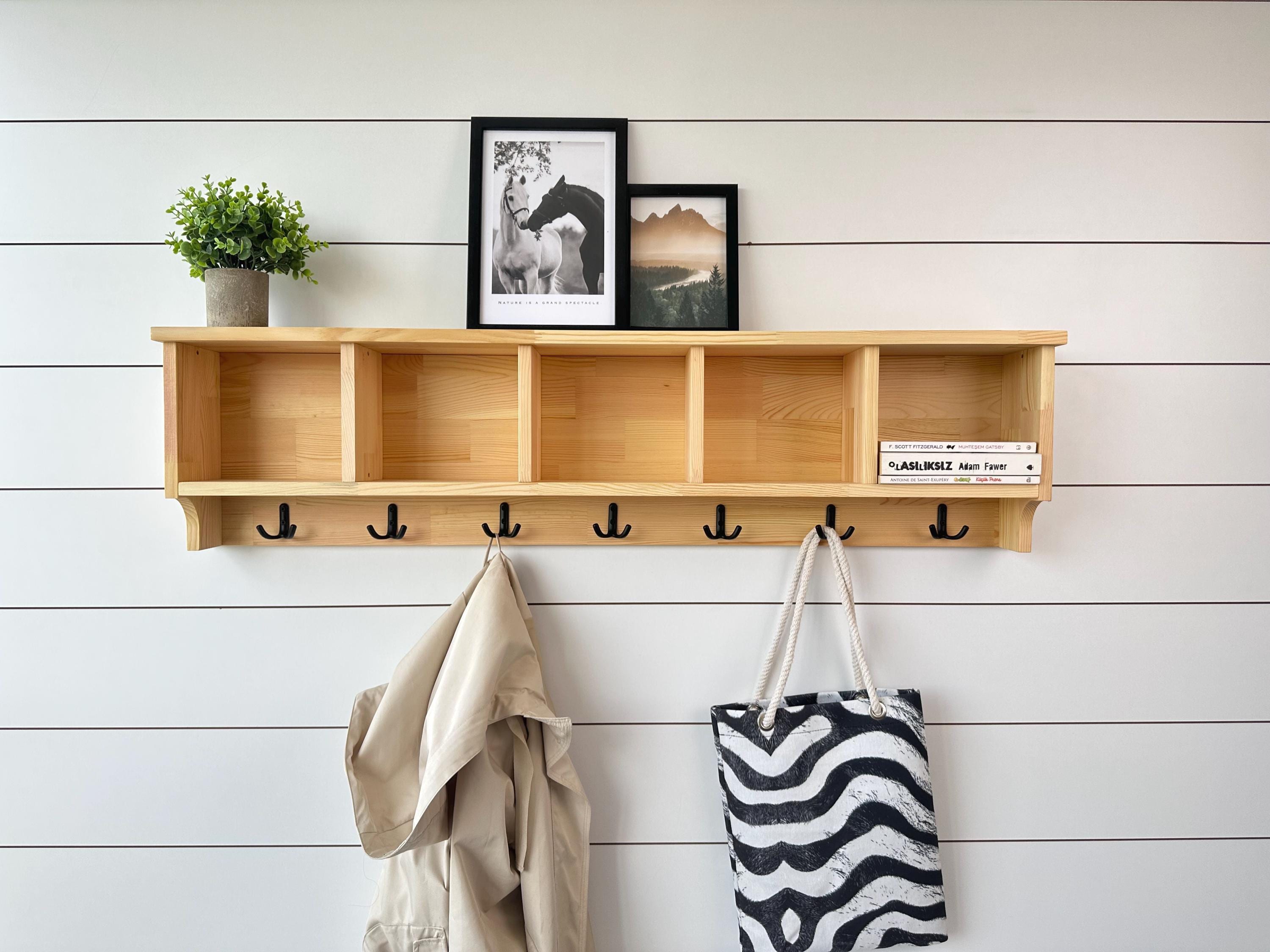 Entryway Coat Rack With Cubbies, Coat Rack With Shelf, Coat Rack With ...