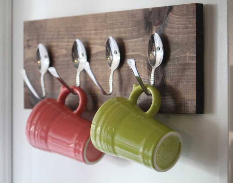 Apron Rack, Utensil Rack, Farmhouse Kitchen Decor, Kitchen Wall Mount ...