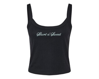 Short'n Sweet Sabrina Carpenter Baby Tank Tee Short N Sweet Fan Art ...