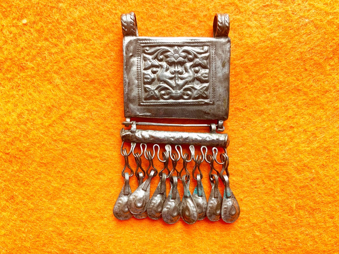 Silver Amulet Necklace With Silver Handmade Ottoman Ornaments. Original ...
