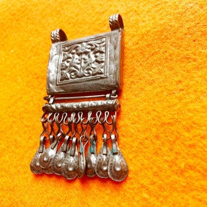 Silver Amulet Necklace With Silver Handmade Ottoman Ornaments. Original ...
