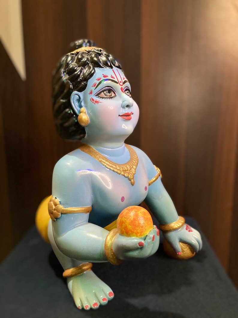 Unique Baby Krishna Statue Size 12inch/laddu Gopal Murti/makhan Chor ...