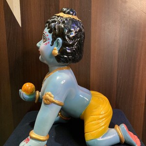 Unique Baby Krishna Statue Size 12inch/laddu Gopal Murti/makhan Chor ...