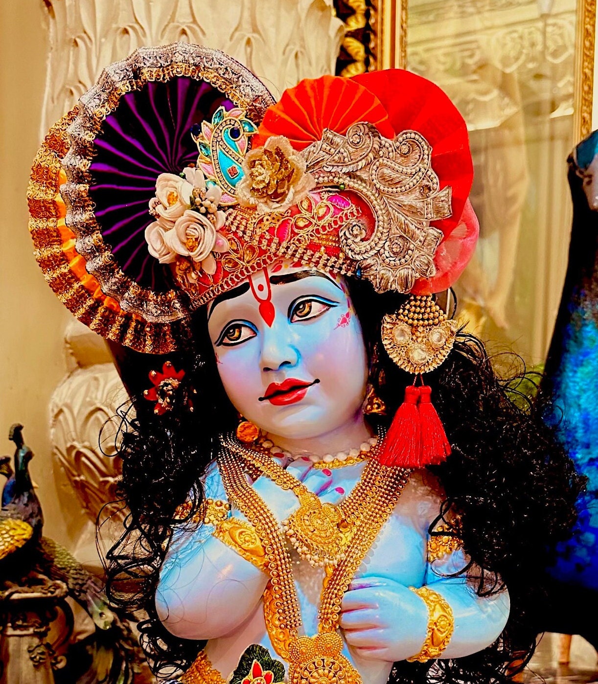 Iskcon Damodar Leela Idol/krishna and Yashoda /handcrafted Maa - Etsy Iskcon Damodar Leela Idol/krishna and Yashoda /handcrafted Maa - Etsy