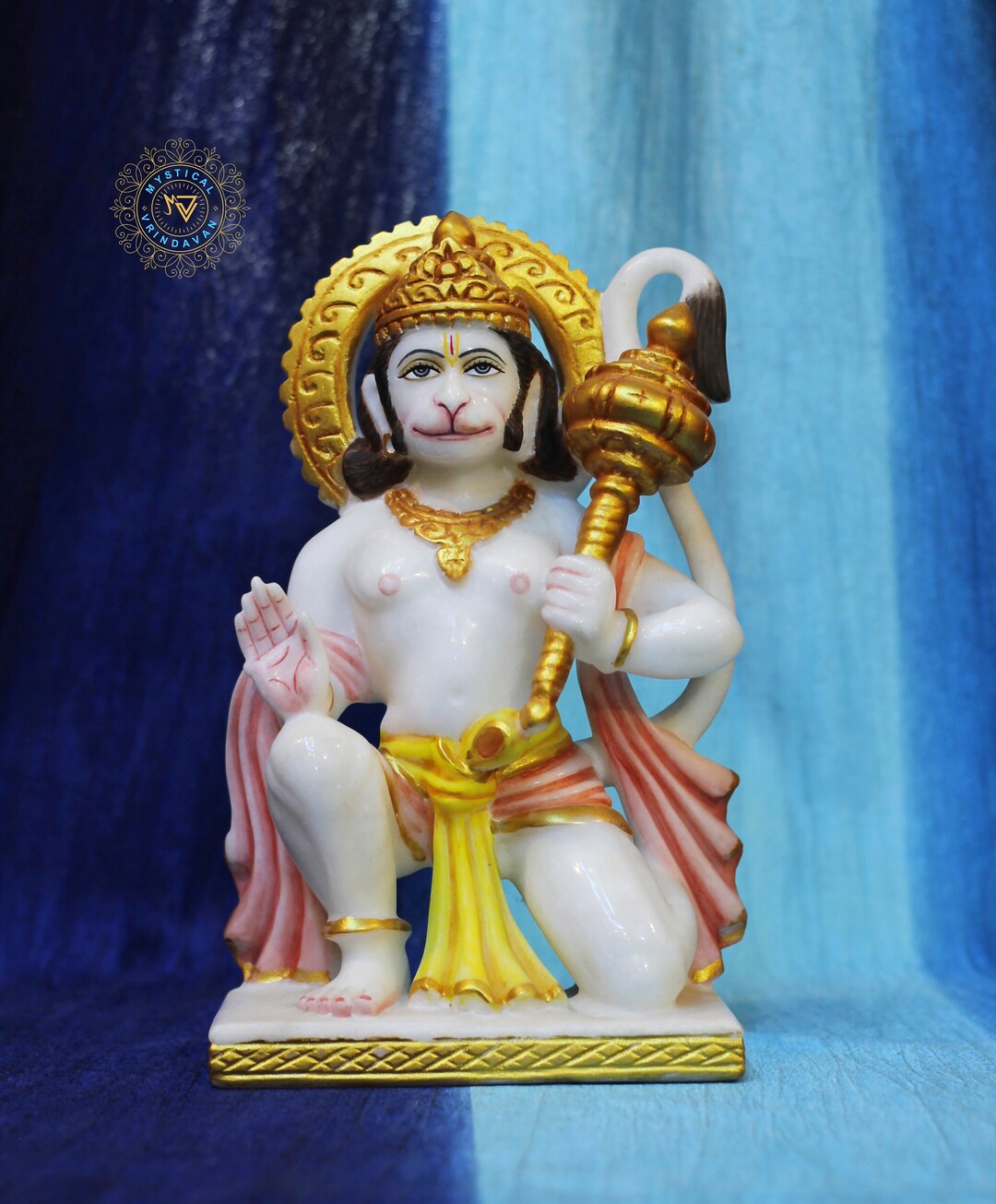Lord Hanuman Marble Statue for Home and Temple Altars/harekrishna Gifts ...