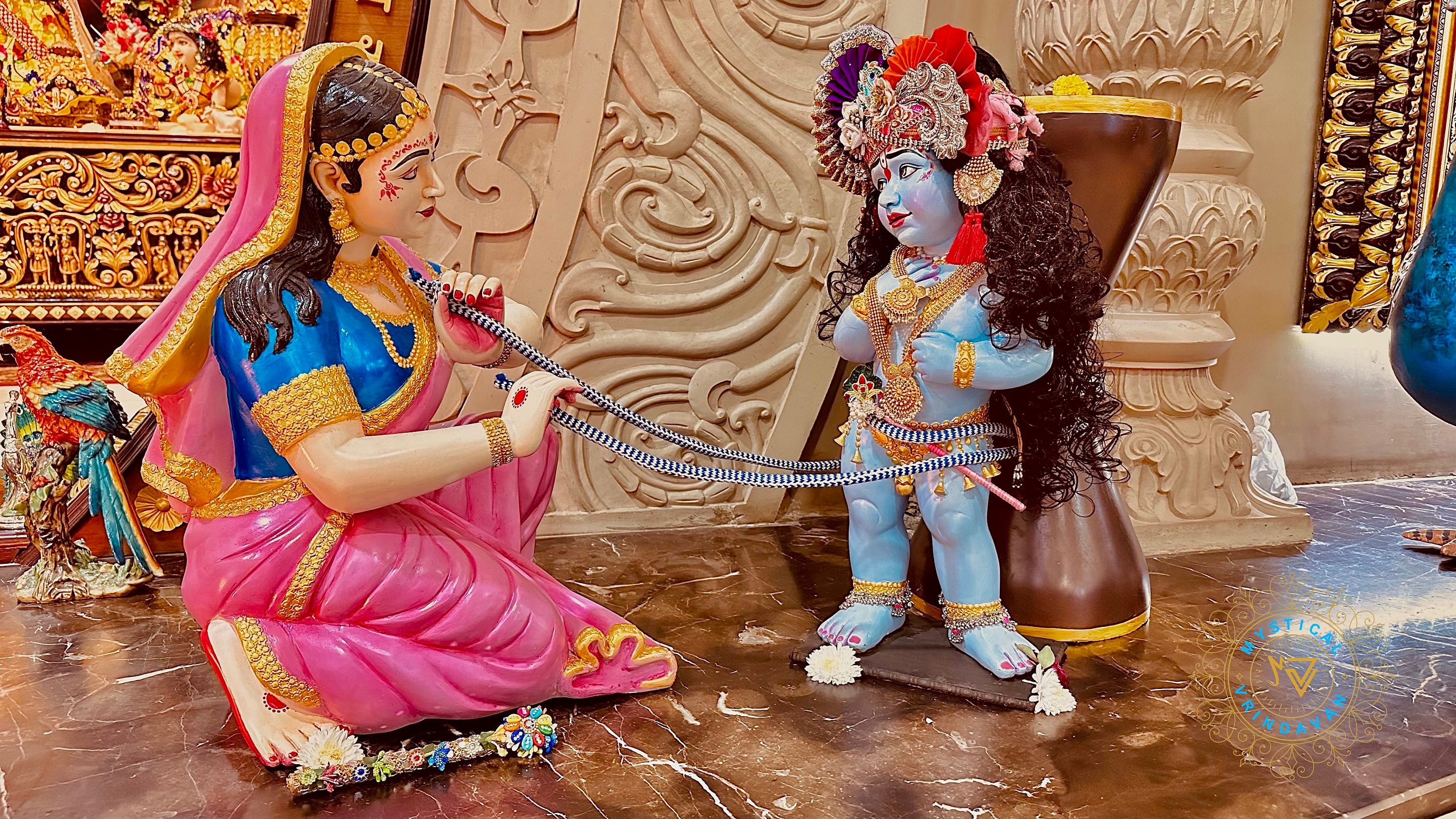 Iskcon Damodar Leela Idol/krishna and Yashoda /handcrafted Maa - Etsy Iskcon Damodar Leela Idol/krishna and Yashoda /handcrafted Maa - Etsy