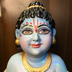 Unique Baby Krishna Statue Size 12inch/laddu Gopal Murti/makhan Chor ...