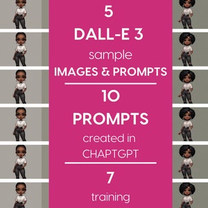 DALL-E 3 Prompt Guide Chibi Chatgpt PLR Re-sell Rights Bundle Ai Art ...