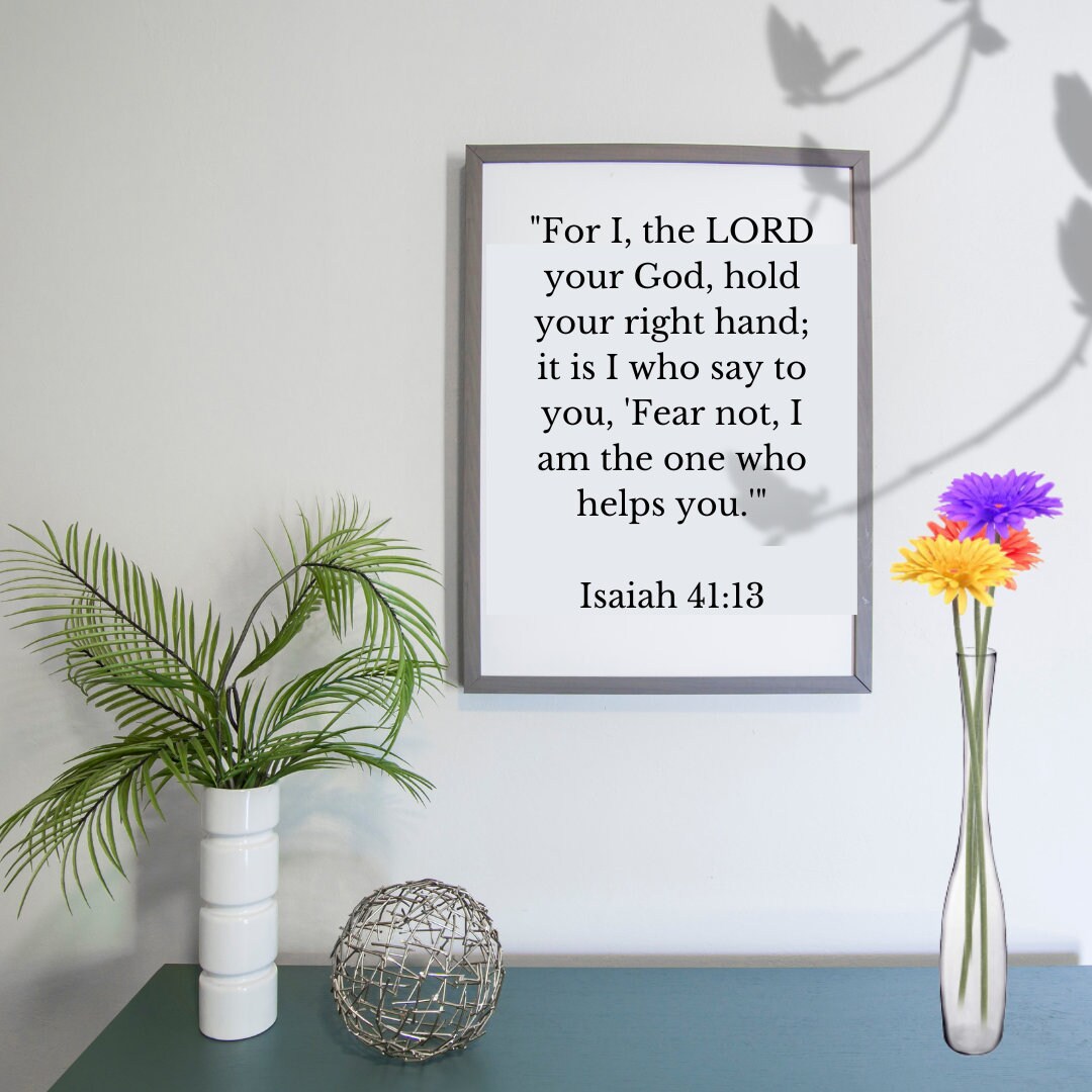Isaiah 41:13, for I, the Lord Your God, Hold Your Right Hand Jesus ...