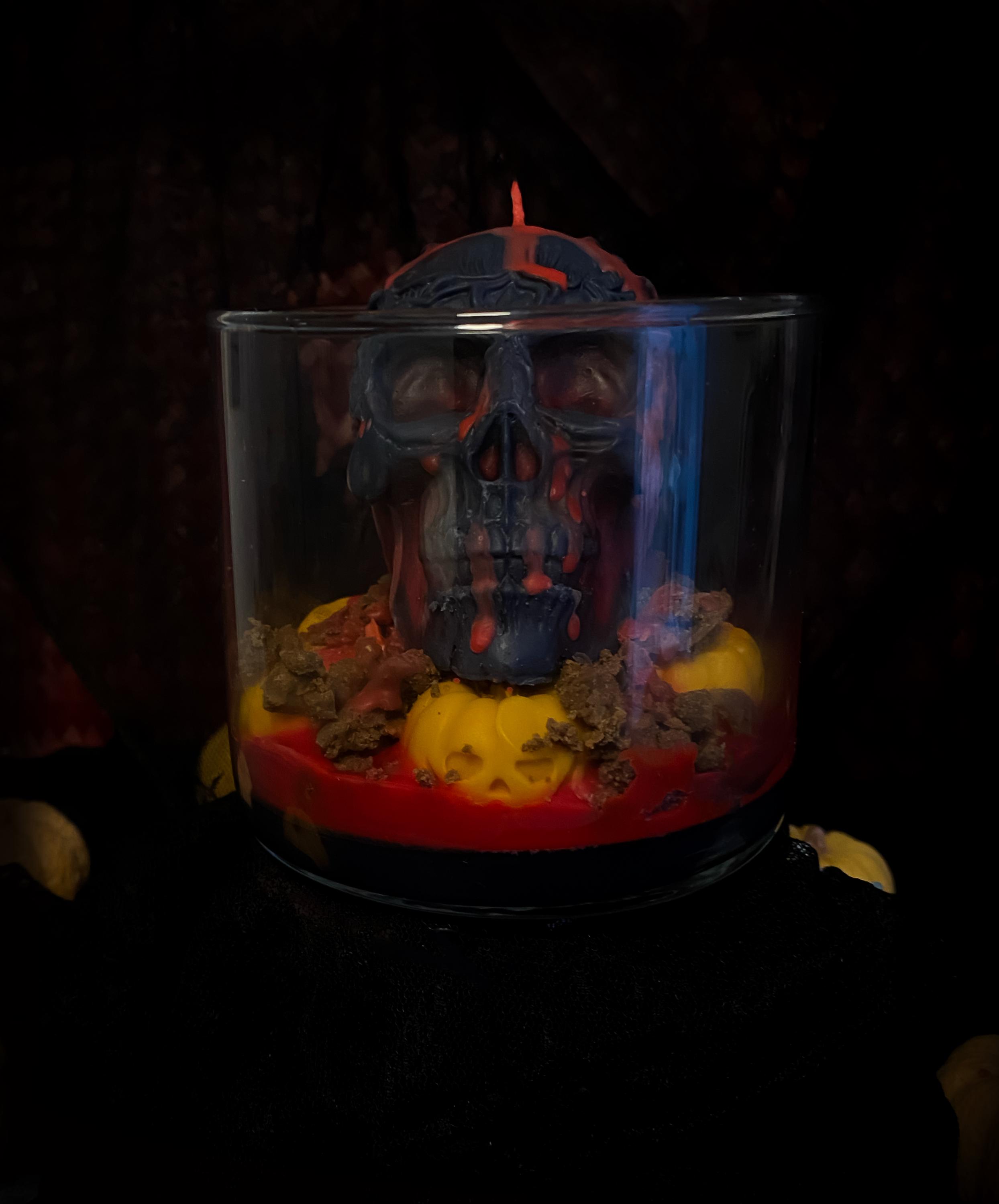 Skeleton Candle, Oversized Skull Candle, Creepy Bleeding Skeleton ...