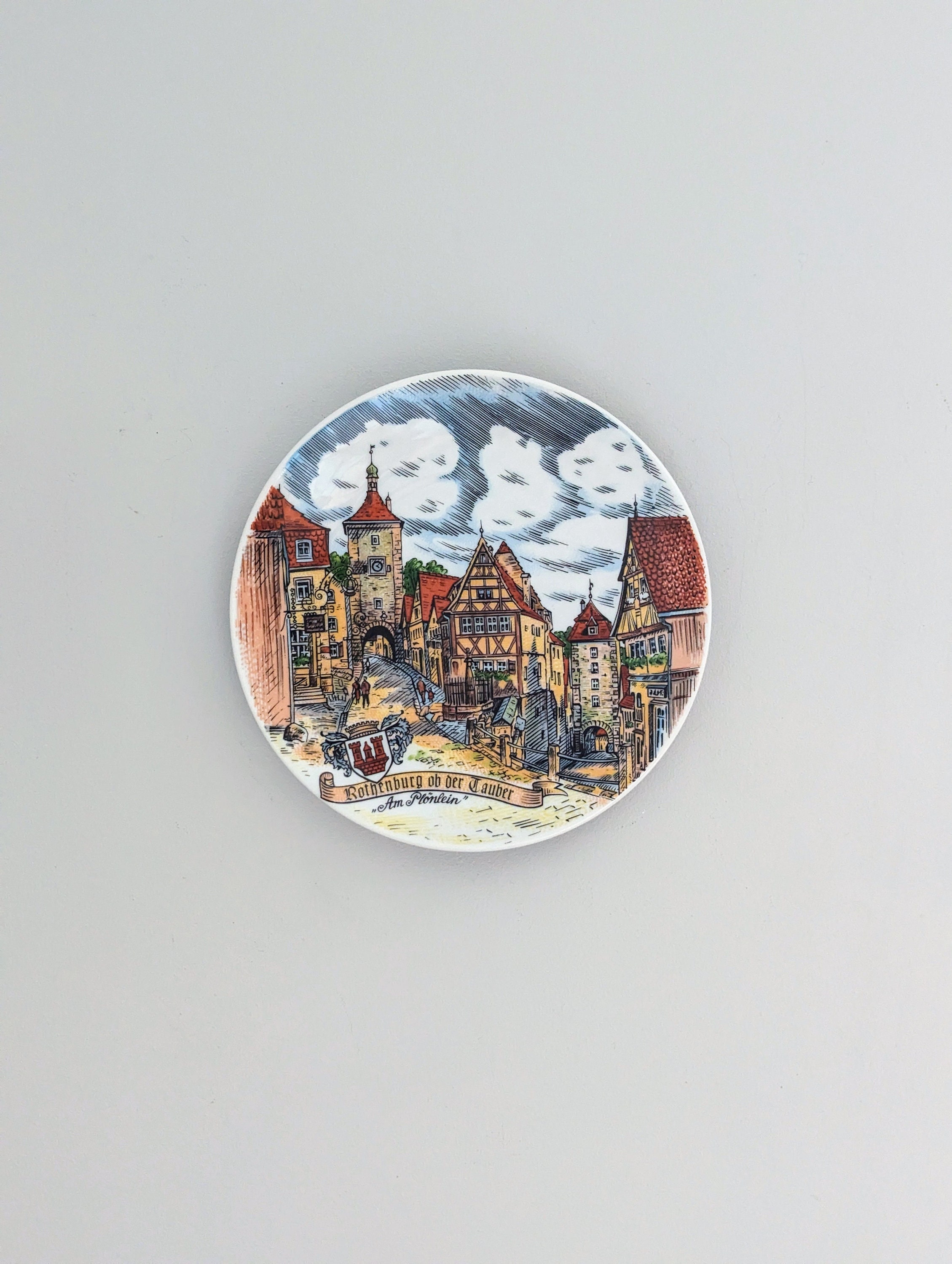 Vintage Wall Plaque Rothenburg Ob Der Tauber Germany Small Decorative ...