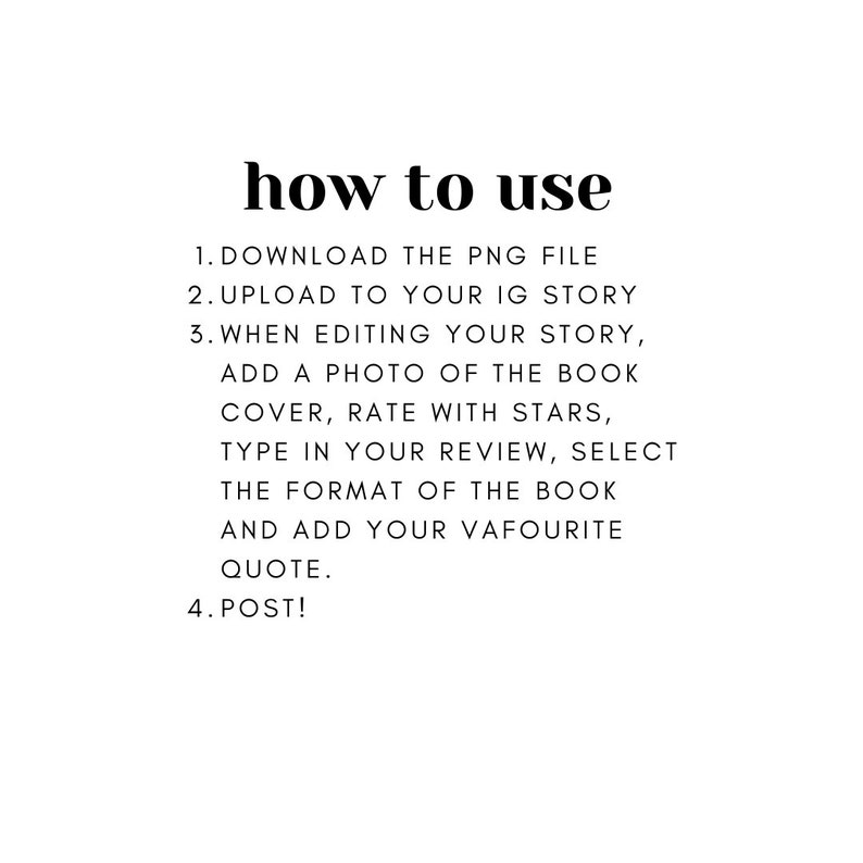book-review-template-instagram-story-for-bookstagram-etsy