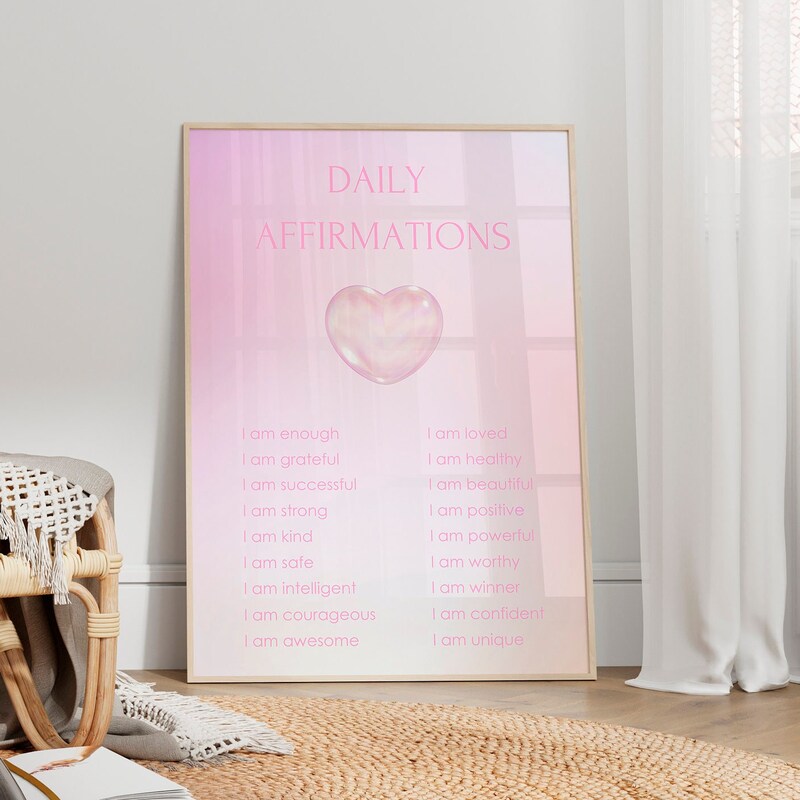 Affirmation Wall Art - Etsy