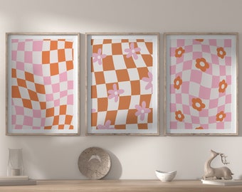 Checkerboard Wall Art - Etsy