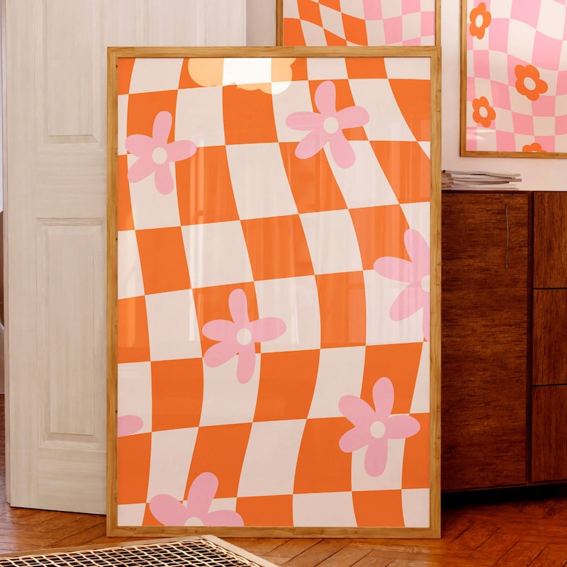 Checkered Print - Etsy