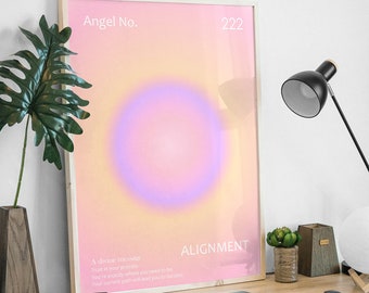 222 Aura Poster - Etsy