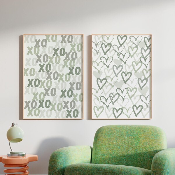 Sage Green Wall Art Preppy Room Decor for Teens College - Etsy Sage Green Wall Art Preppy Room Decor for Teens College - Etsy